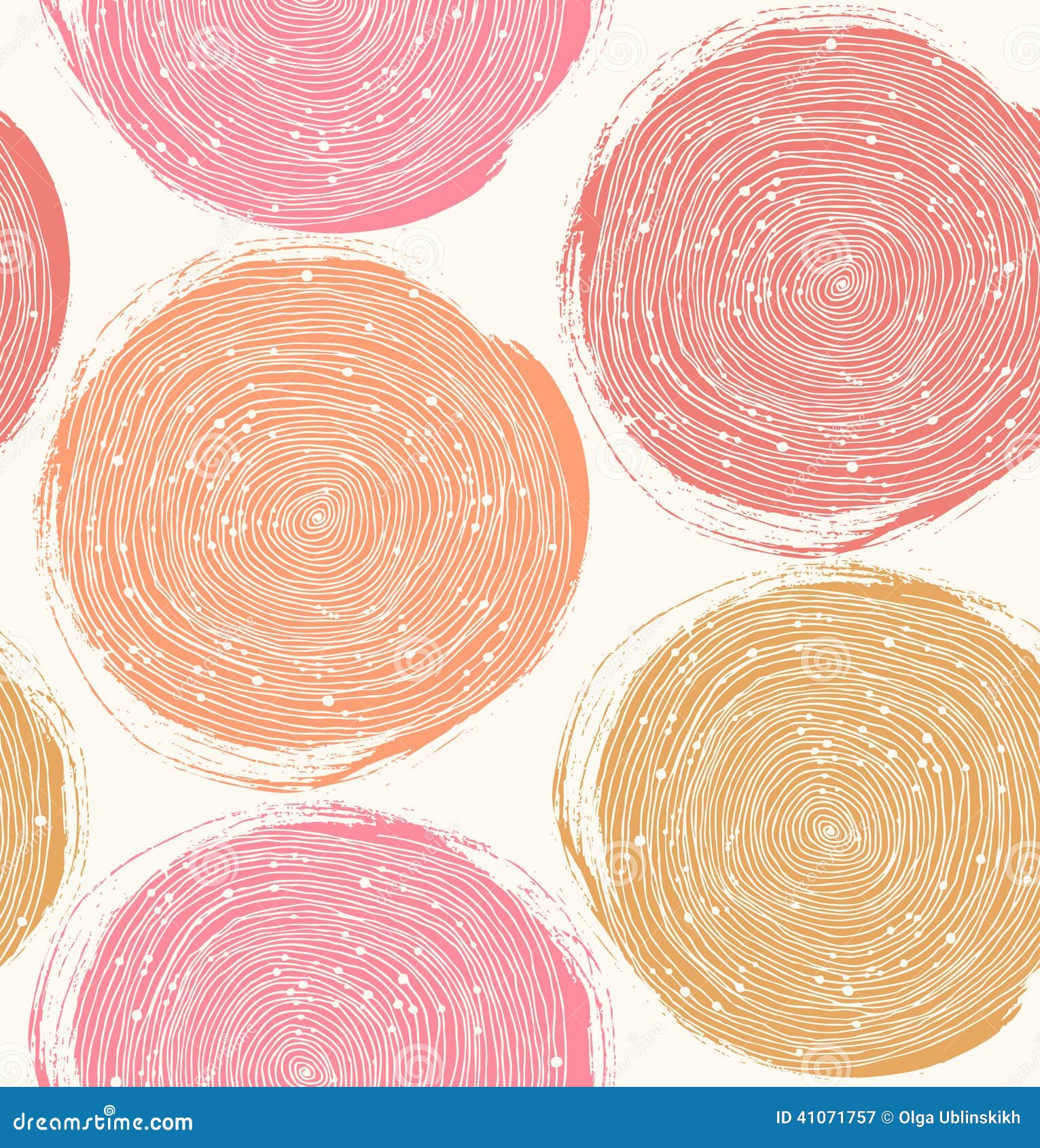 Decorative Paint Pattern. Vector Seamless Texture Stock Vector ...