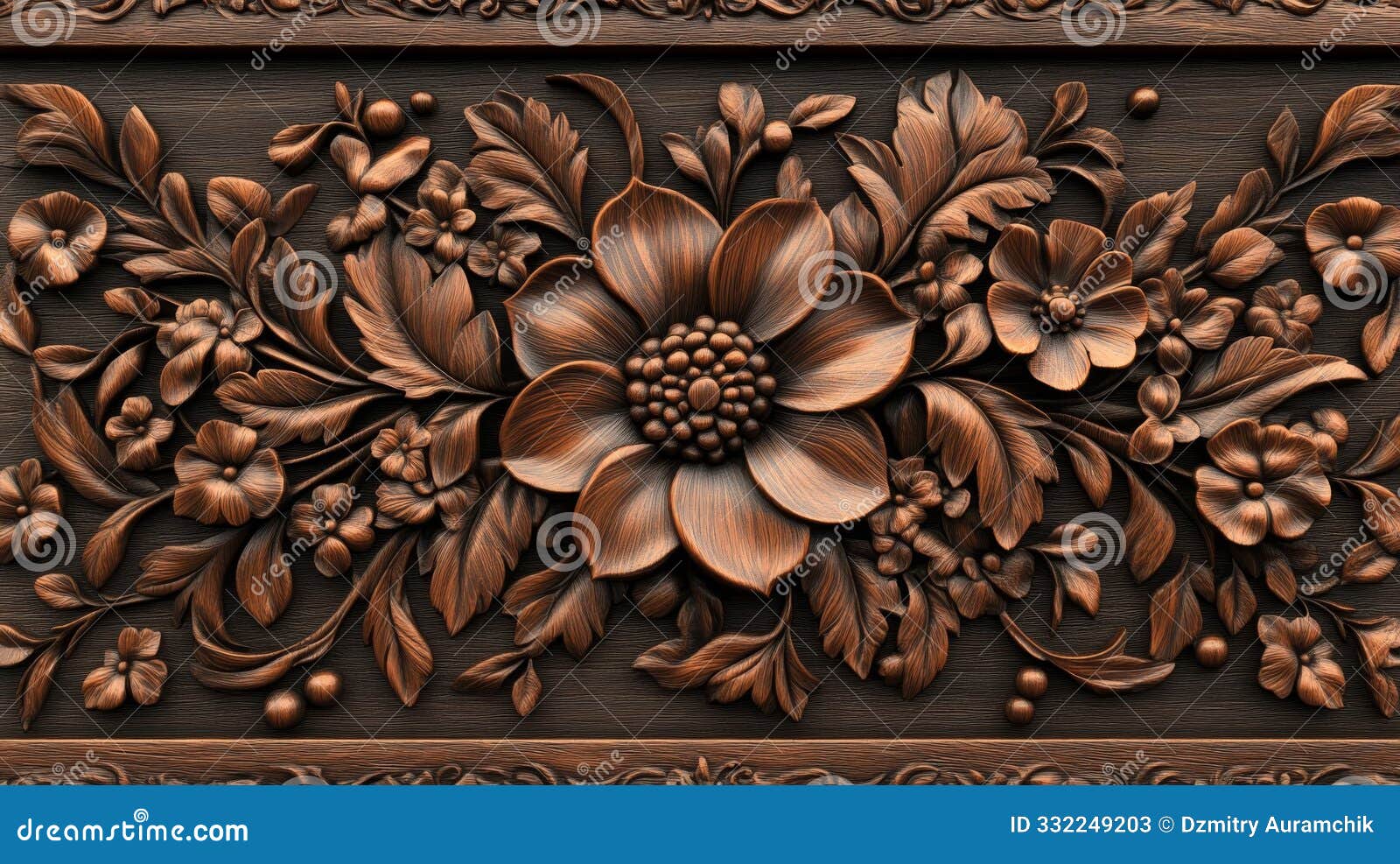 Decorative Panel with Intricate Floral Design Made of Light Stock Image ...