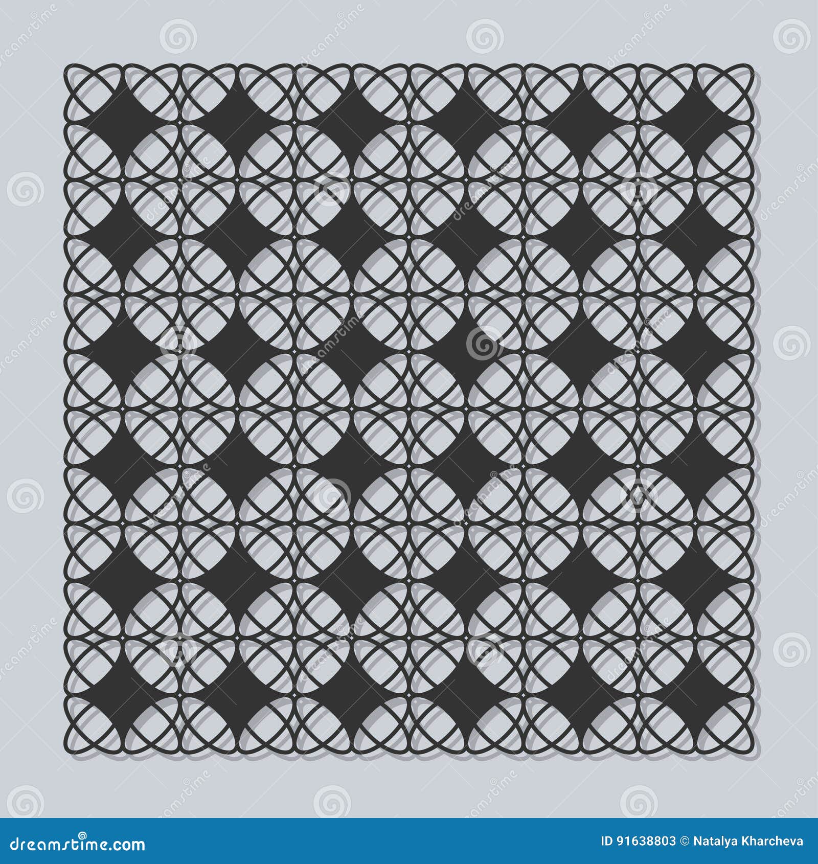Decorative Panel for Laser Cutting. Universal Classic Square Geometric ...
