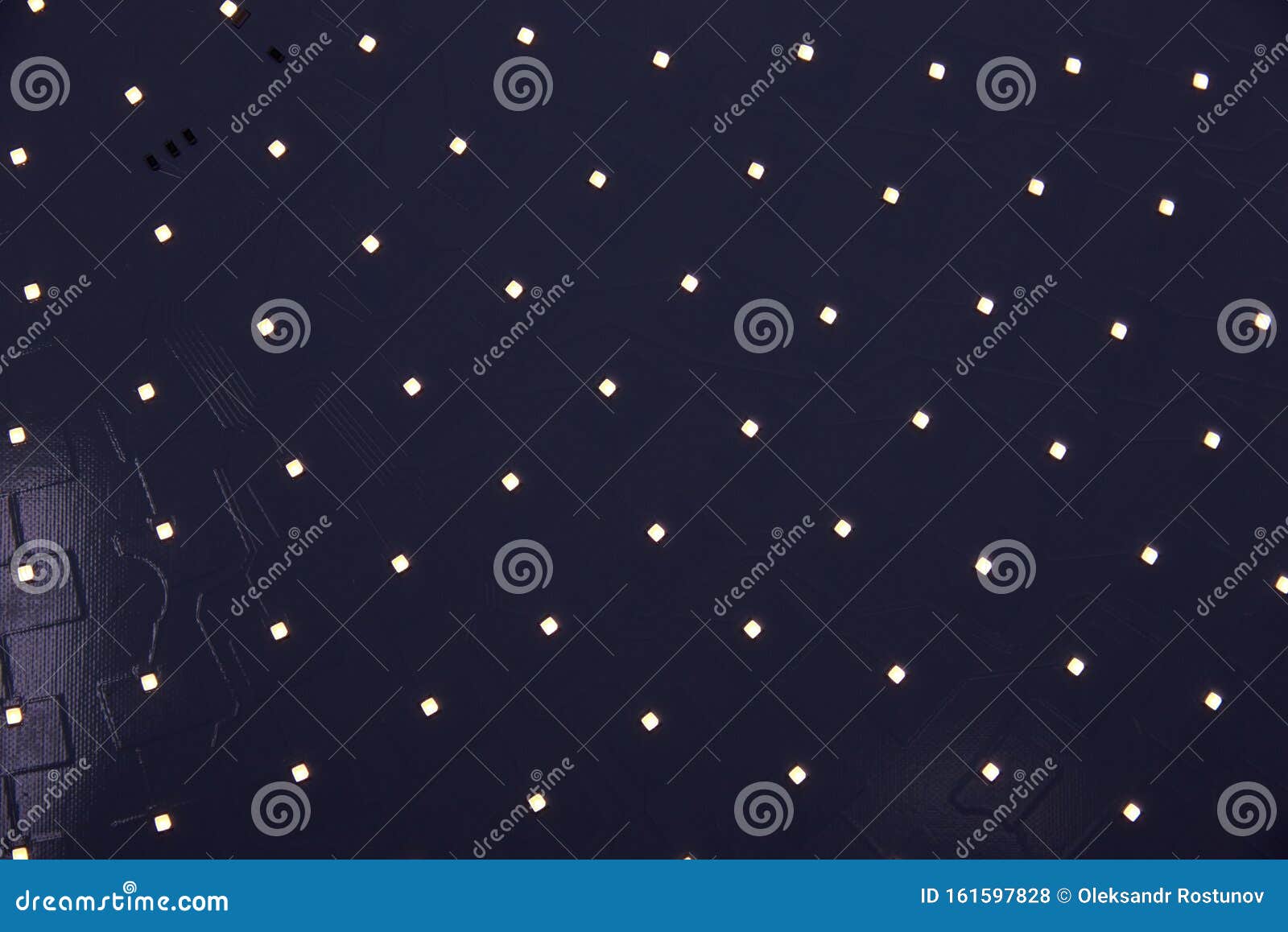 Decorative Panel with LED Light-emitting Diode Elements. Energy Saving ...