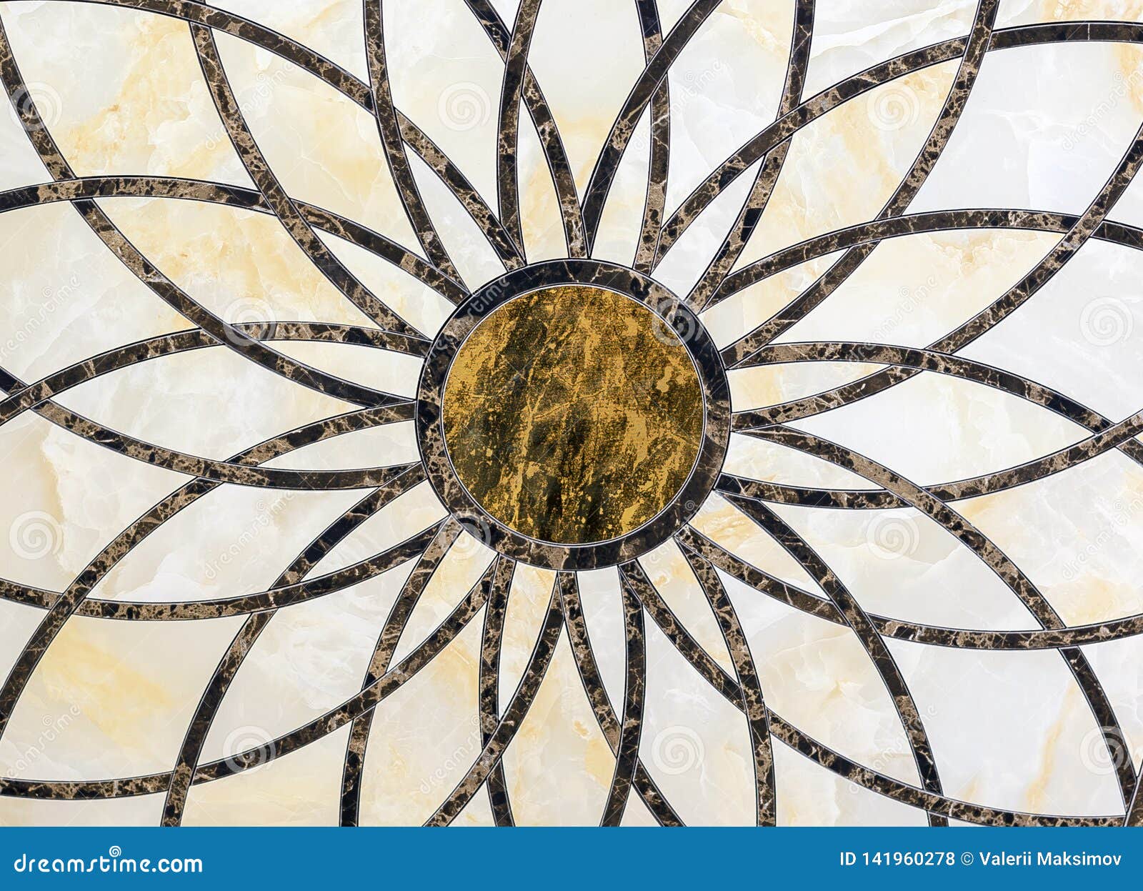 Decorative Panel of Natural Marble with Patterns Stock Photo - Image of ...