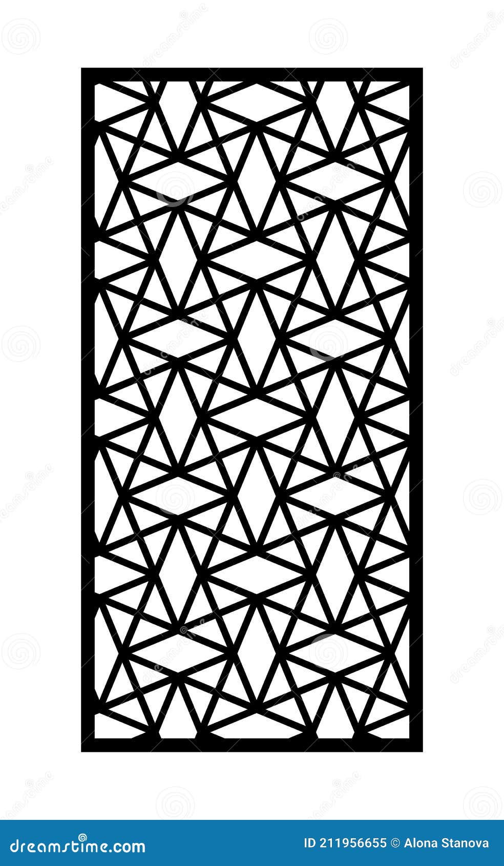 Decorative Panel, Screen,wall. Modern Cnc Pattern. Vector Panel for ...