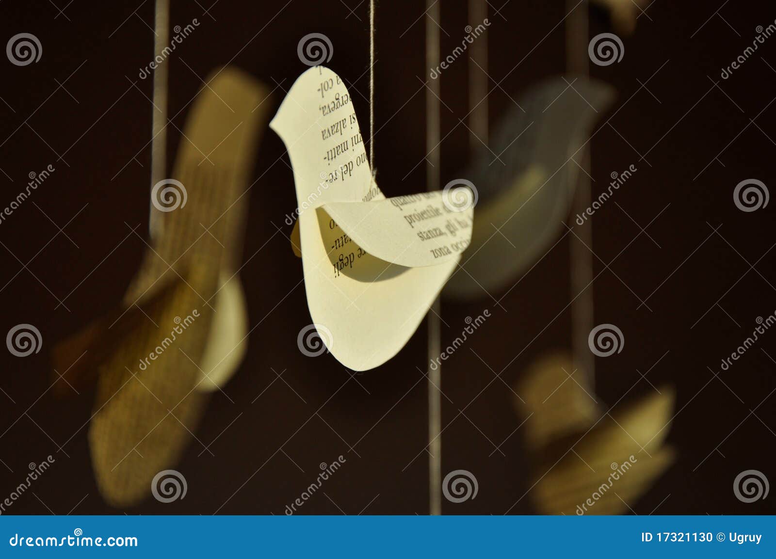 Decorative paper birds stock photo. Image of flock, birds - 17321130
