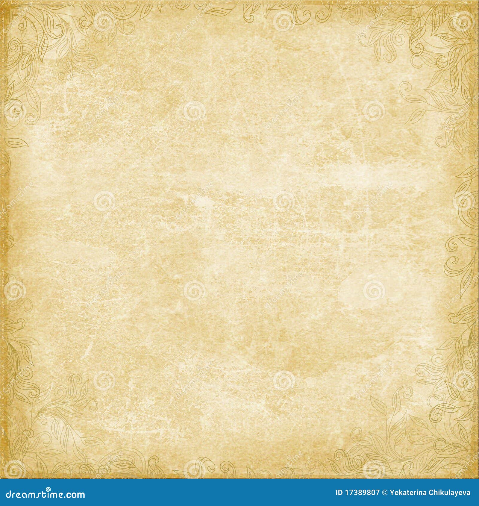 Decorative Paper with Decorative Elements Stock Illustration ...