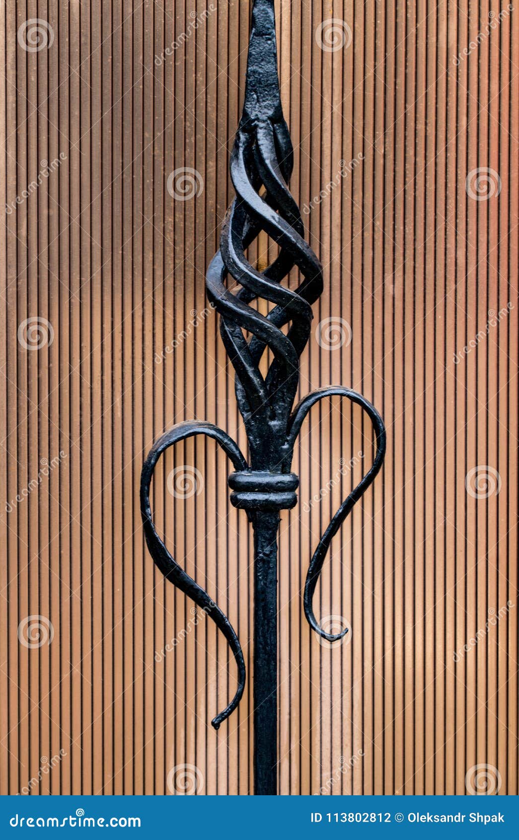 Decorative Parts of Metal Gates, Elements of Hand Forging Stock Photo ...