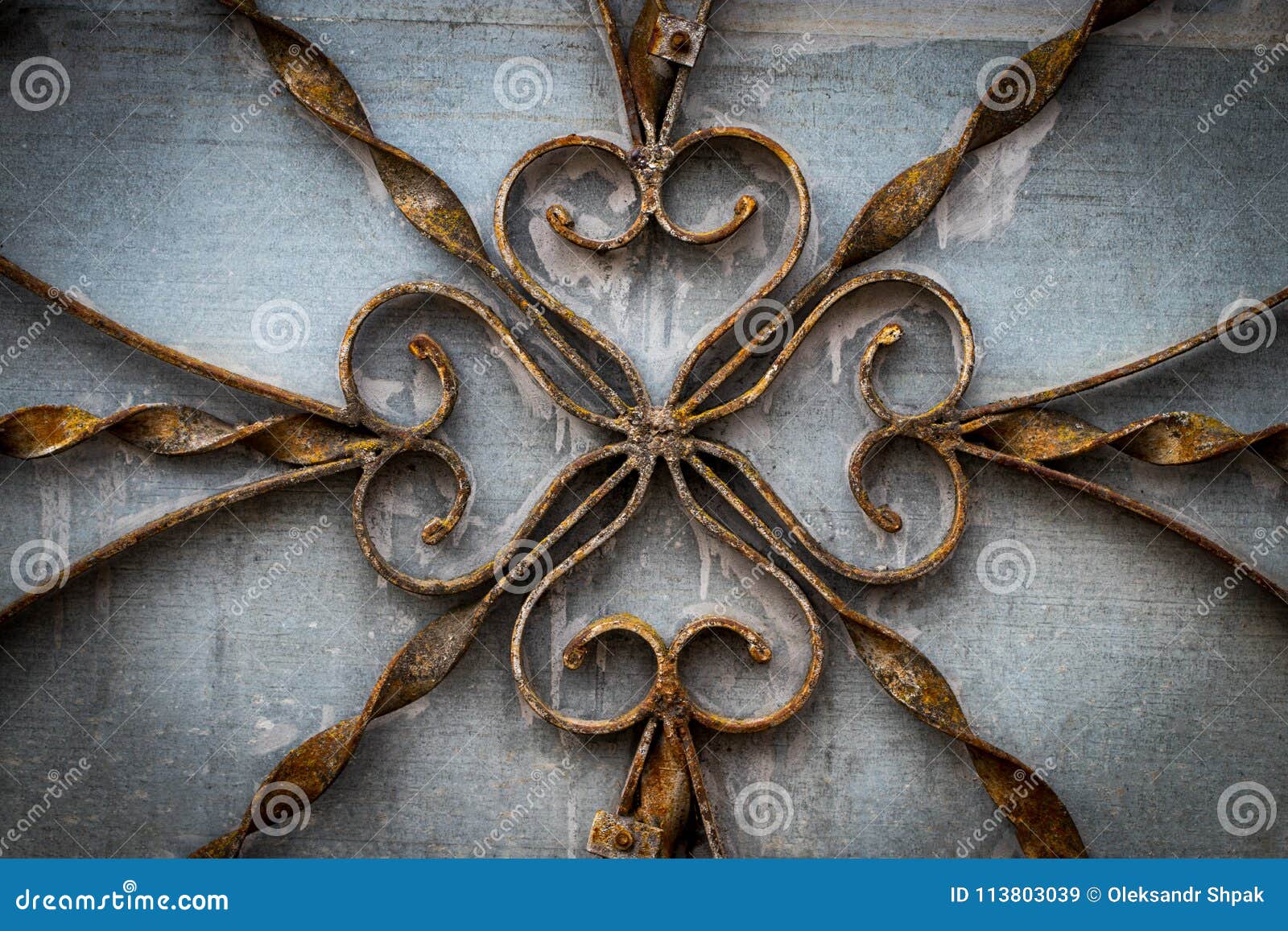 Decorative Parts of Metal Gates, Elements of Hand Forging Stock Image ...