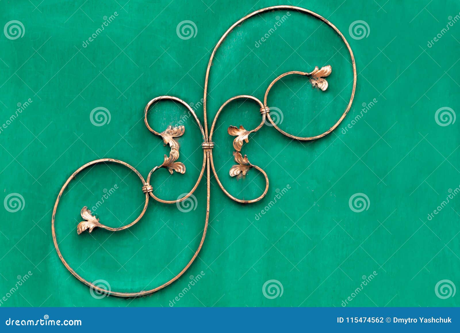 Decorative Parts Of Metal Gates. Metal Purple Fence. Texture Of Stock ...