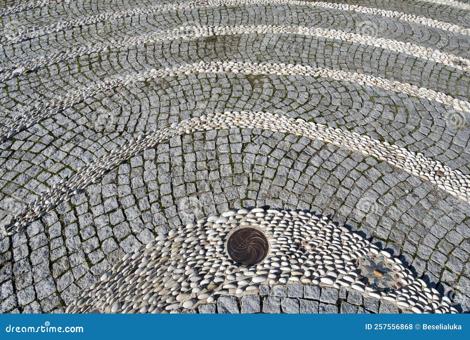 Decorative Path Made with Pebbles Stock Photo - Image of cobblestone ...