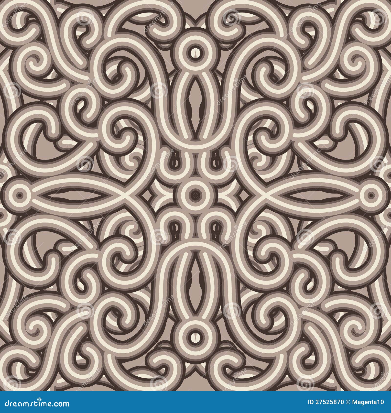 Decorative pattern stock vector. Illustration of retro - 27525870