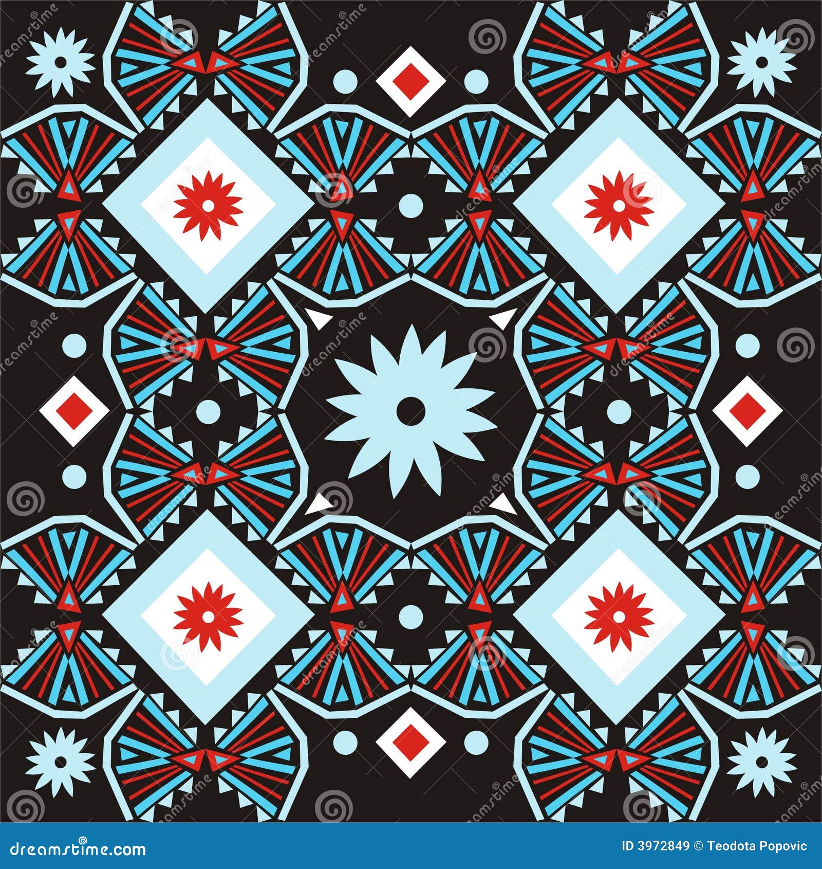 Decorative pattern stock vector. Illustration of craft - 3972849