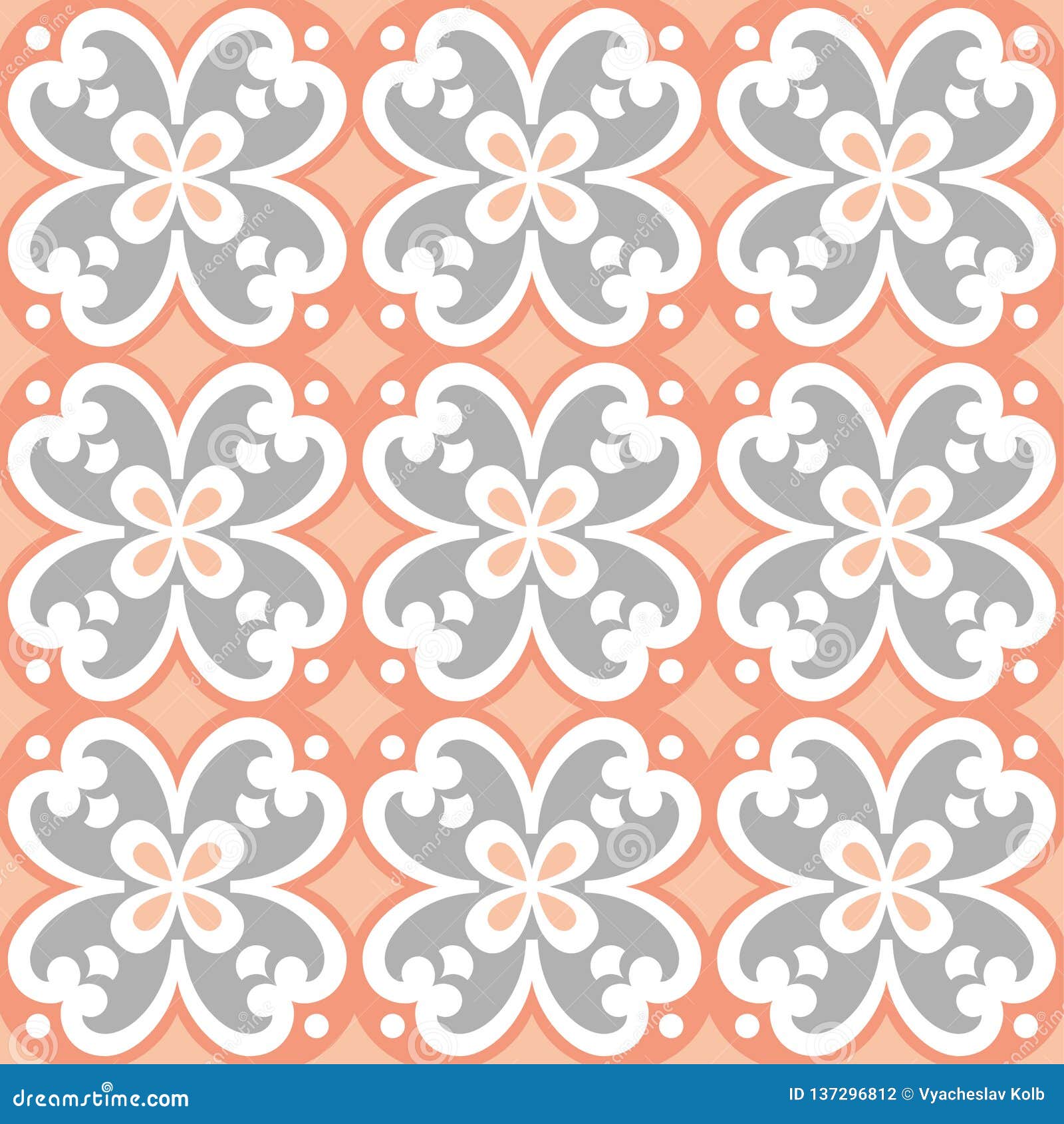 Decorative Pattern for the Background, Tile and Textiles. Stock Vector ...