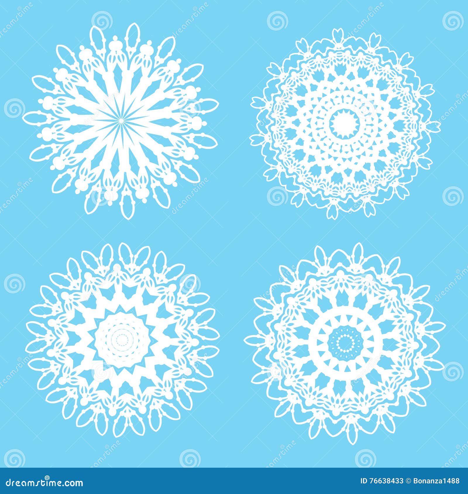 Decorative Pattern in the Circle Stock Illustration - Illustration of ...