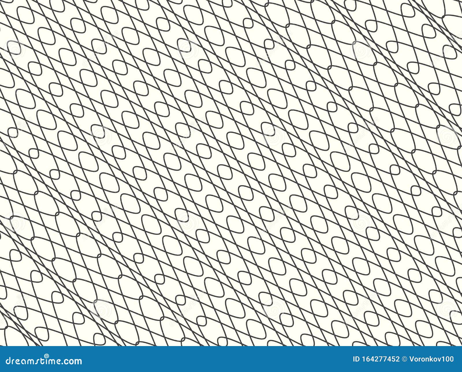 Decorative Pattern of Dark Sinuous Lines. Vector Illustration Stock ...