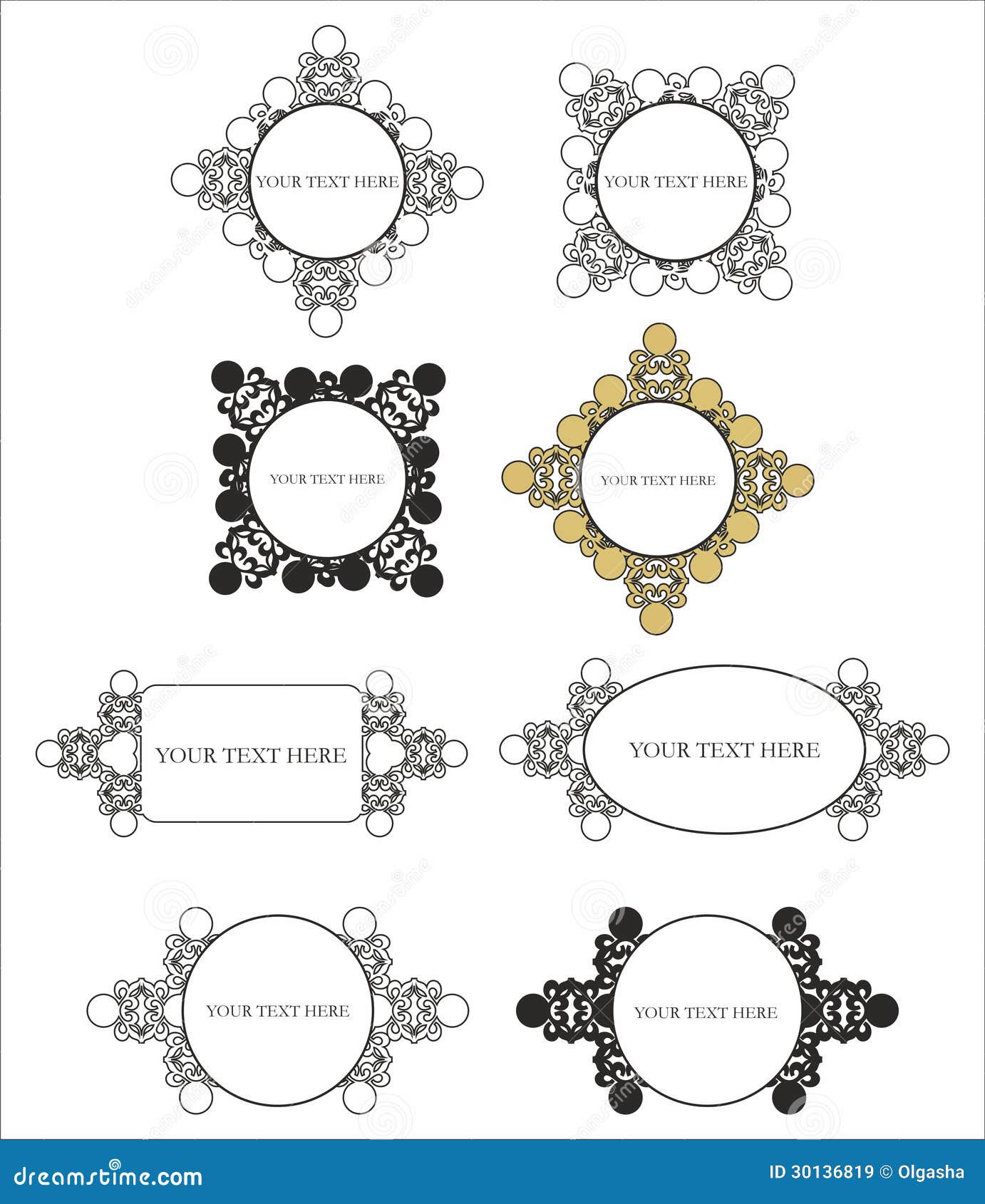 Decorative Pattern for Design and Textdecorativve Stock Vector ...