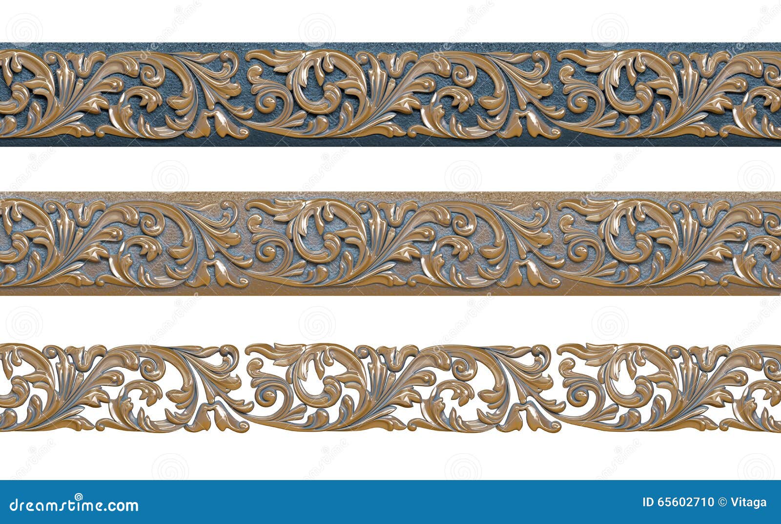 Decorative Pattern with Gold Patina Stock Illustration - Illustration ...