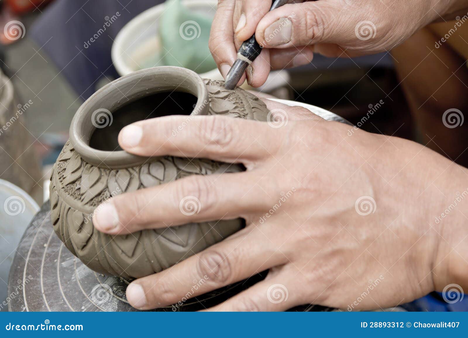 Decorative pattern on pot stock photo. Image of industry - 28893312