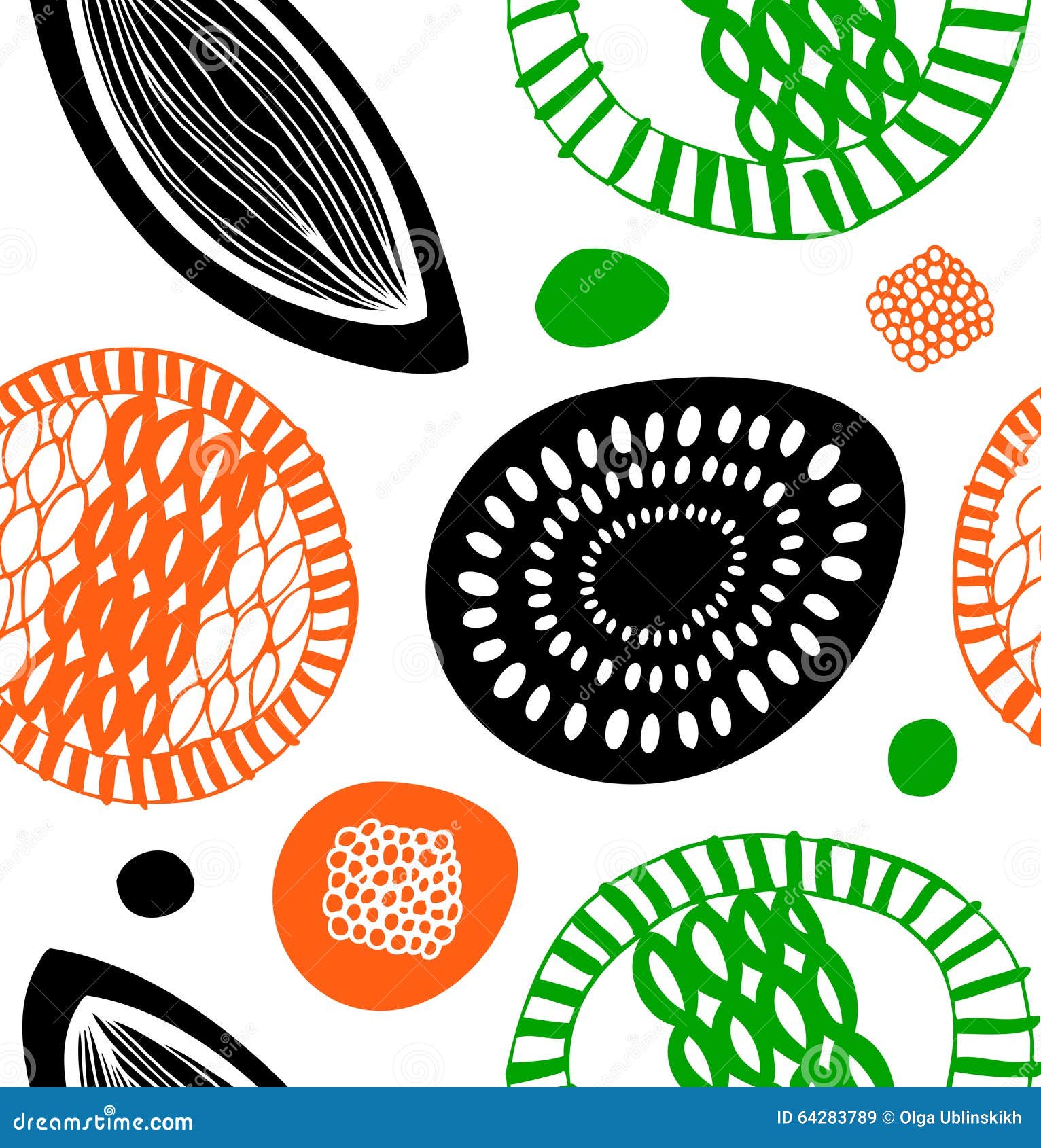 Decorative Pattern in Scandinavian Style. Abstract Background with ...