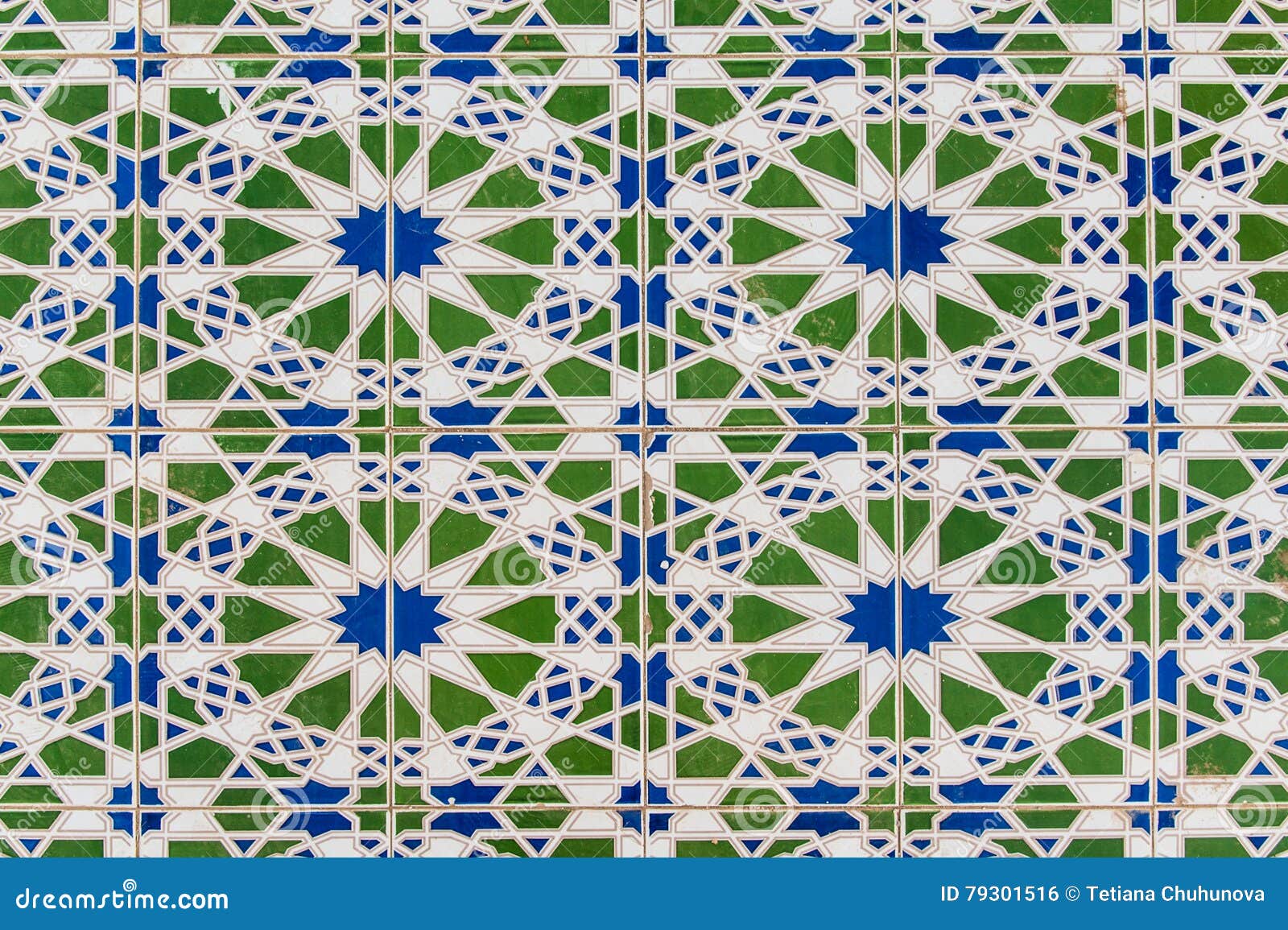 Decorative Pattern of Tiles in Moroccan Style Stock Photo - Image of ...