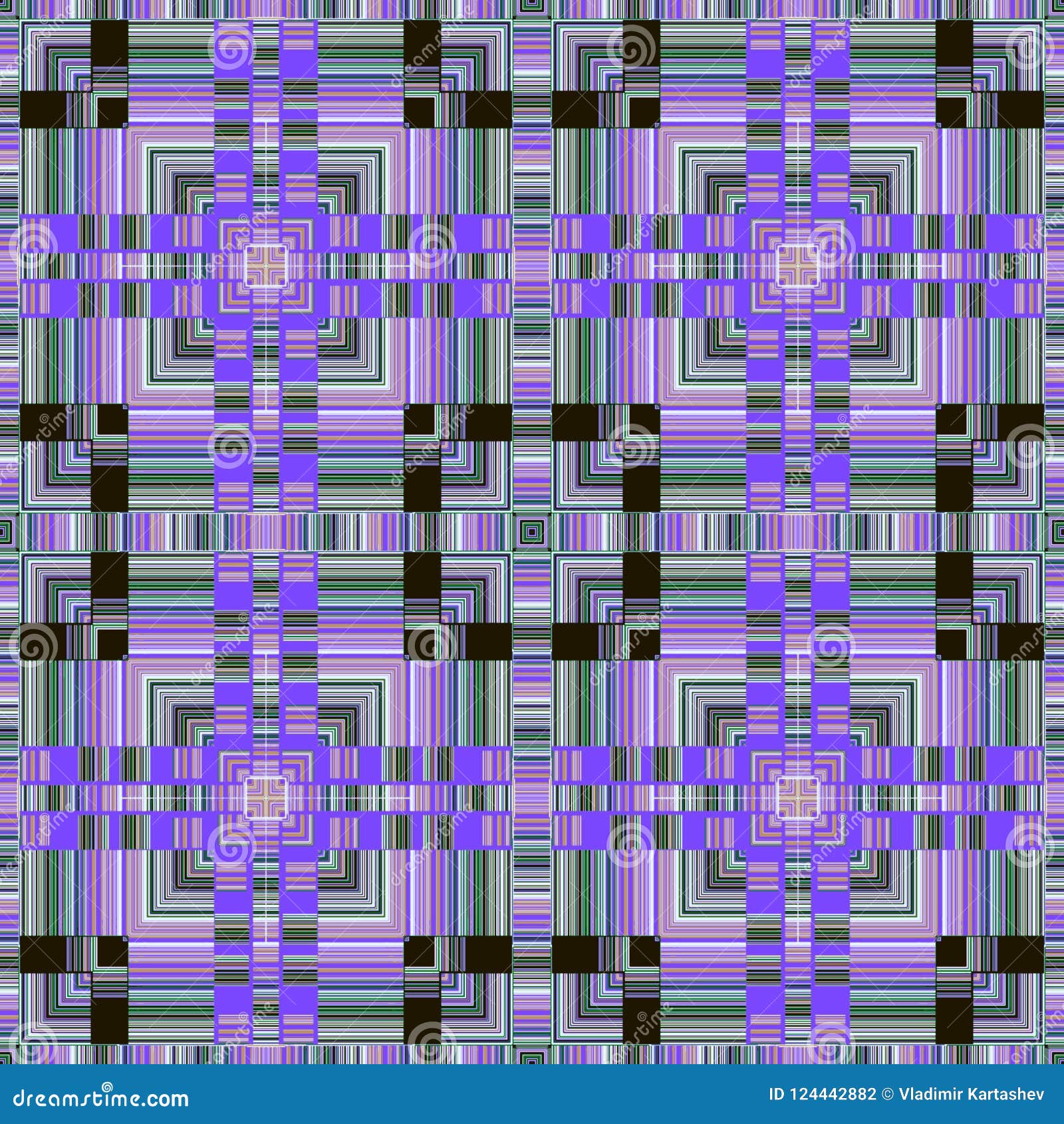 Decorative Pattern of Vertical and Horizontal Lines. Stock Illustration ...