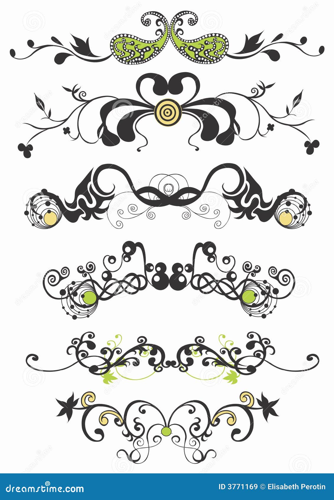 Decorative patterns stock vector. Illustration of graphic - 3771169
