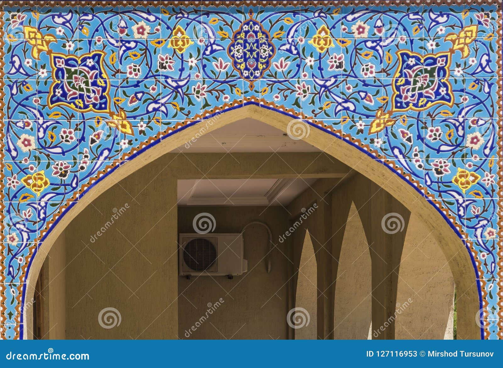 Decorative Patterns and Architectural Tile Work of Arch Stock Image ...