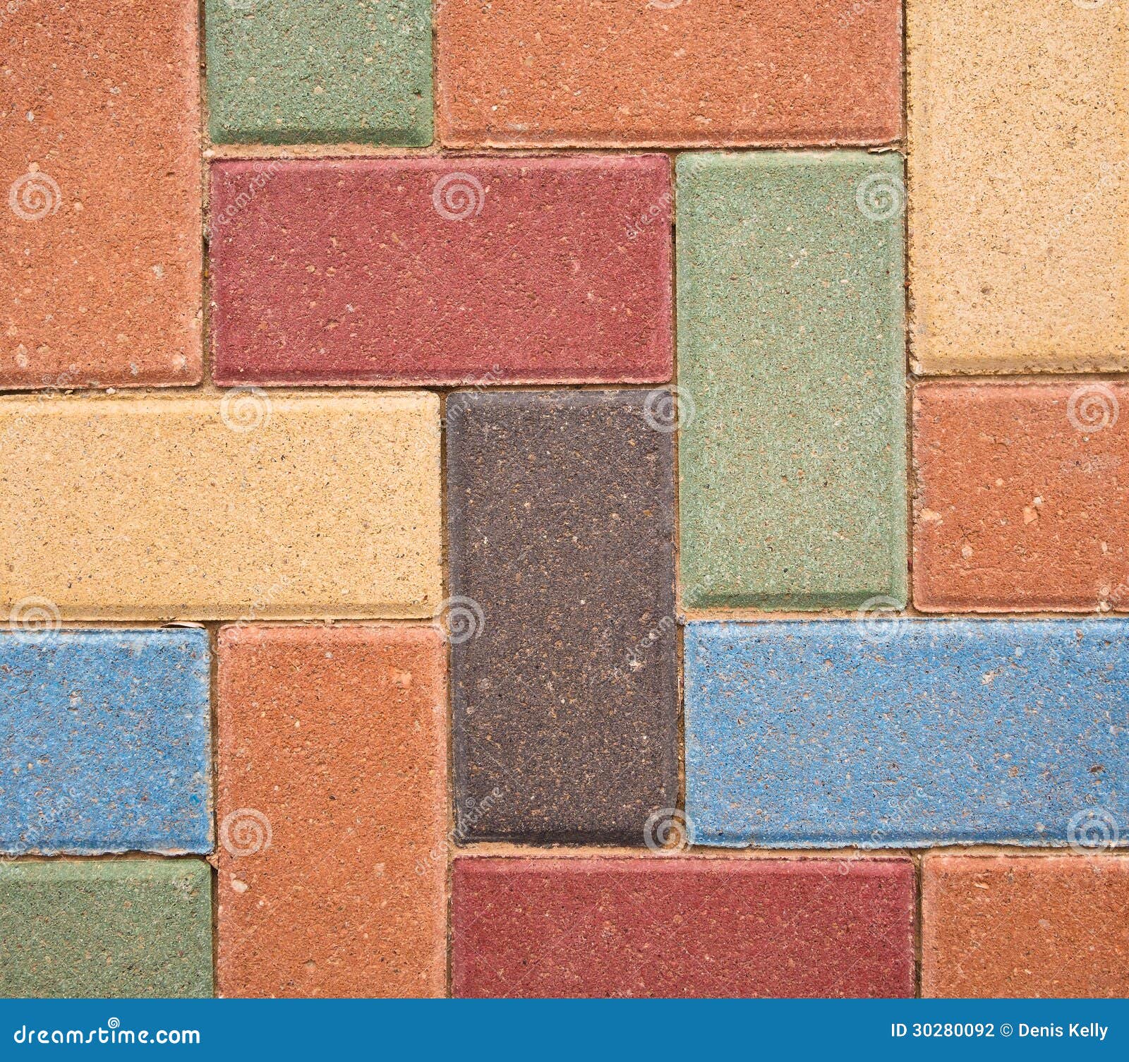 Decorative Coloured Brick Background Stock Photo - Image of shape ...