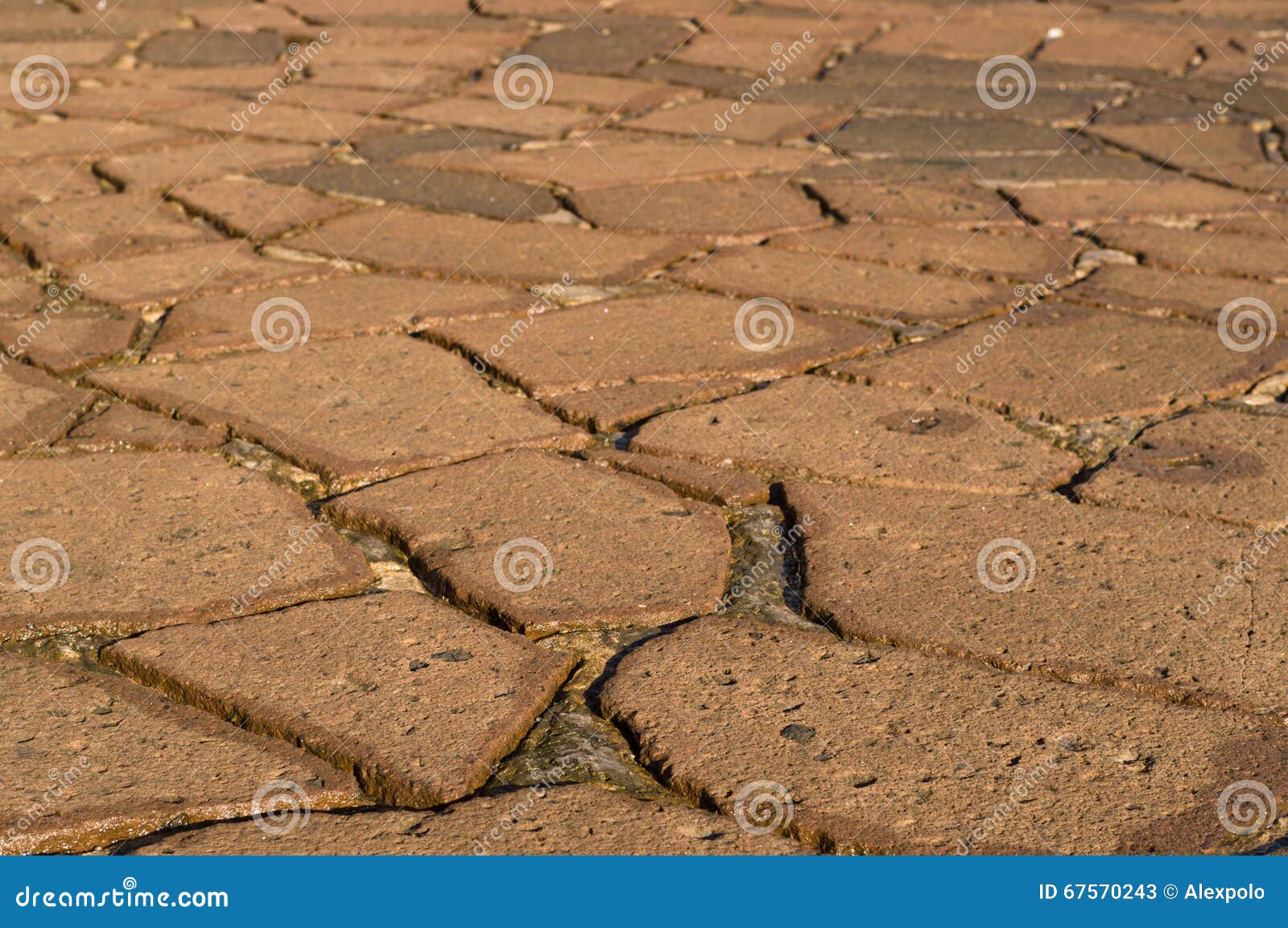 Decorative Pavement Closeup Side-view Stock Image - Image of material ...