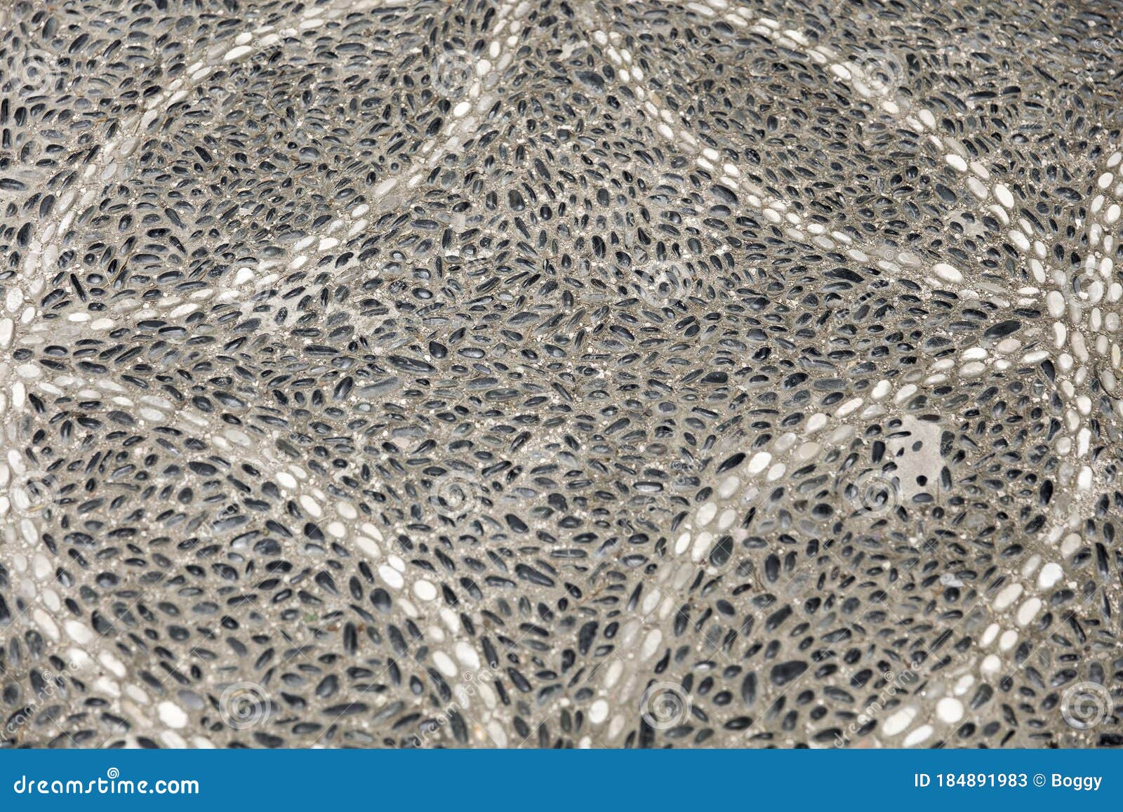 Decorative Pebblestone Pathway Stock Image - Image of ancient, floor ...