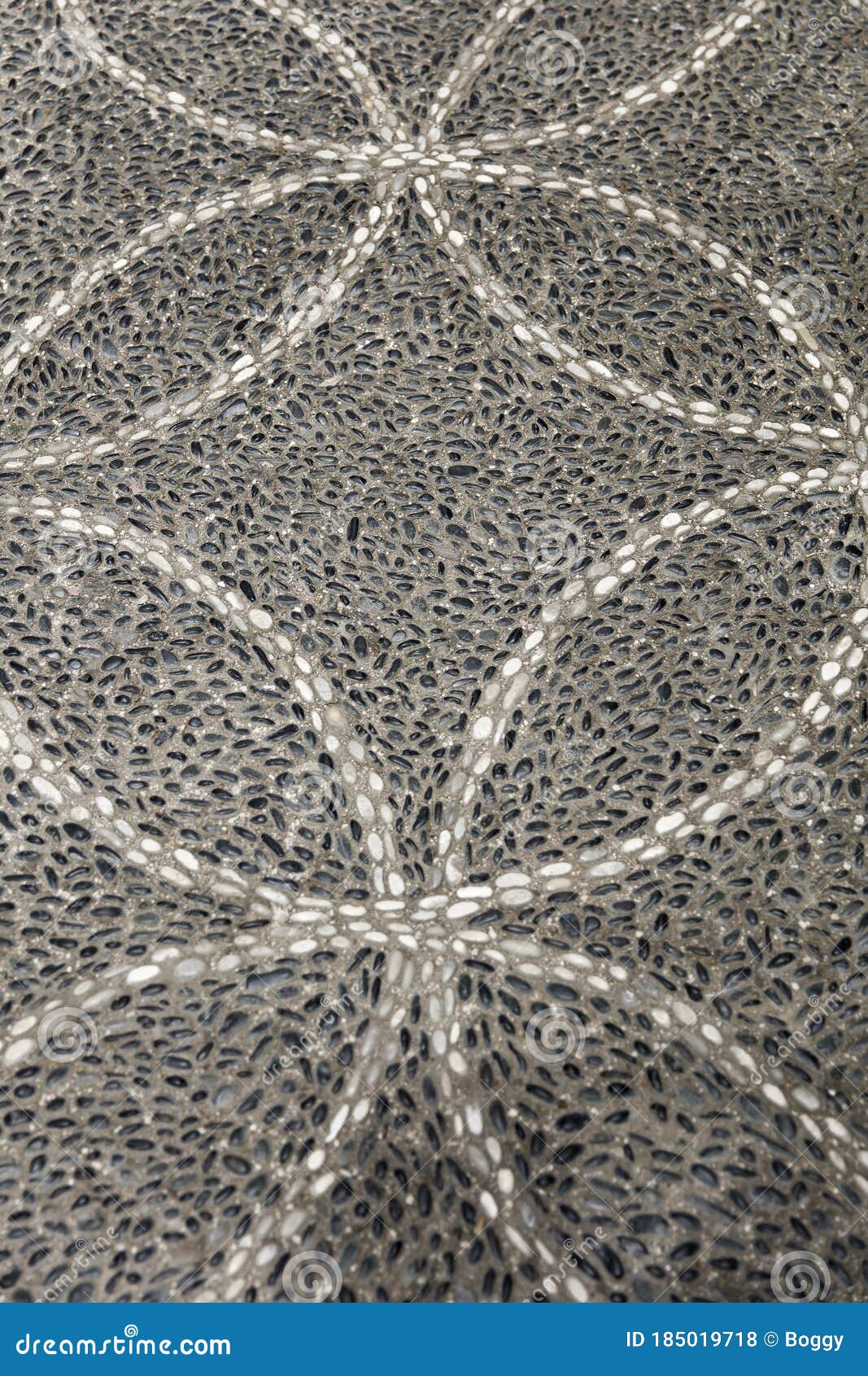 Decorative Pebblestone Pathway Stock Photo - Image of path, exterior ...