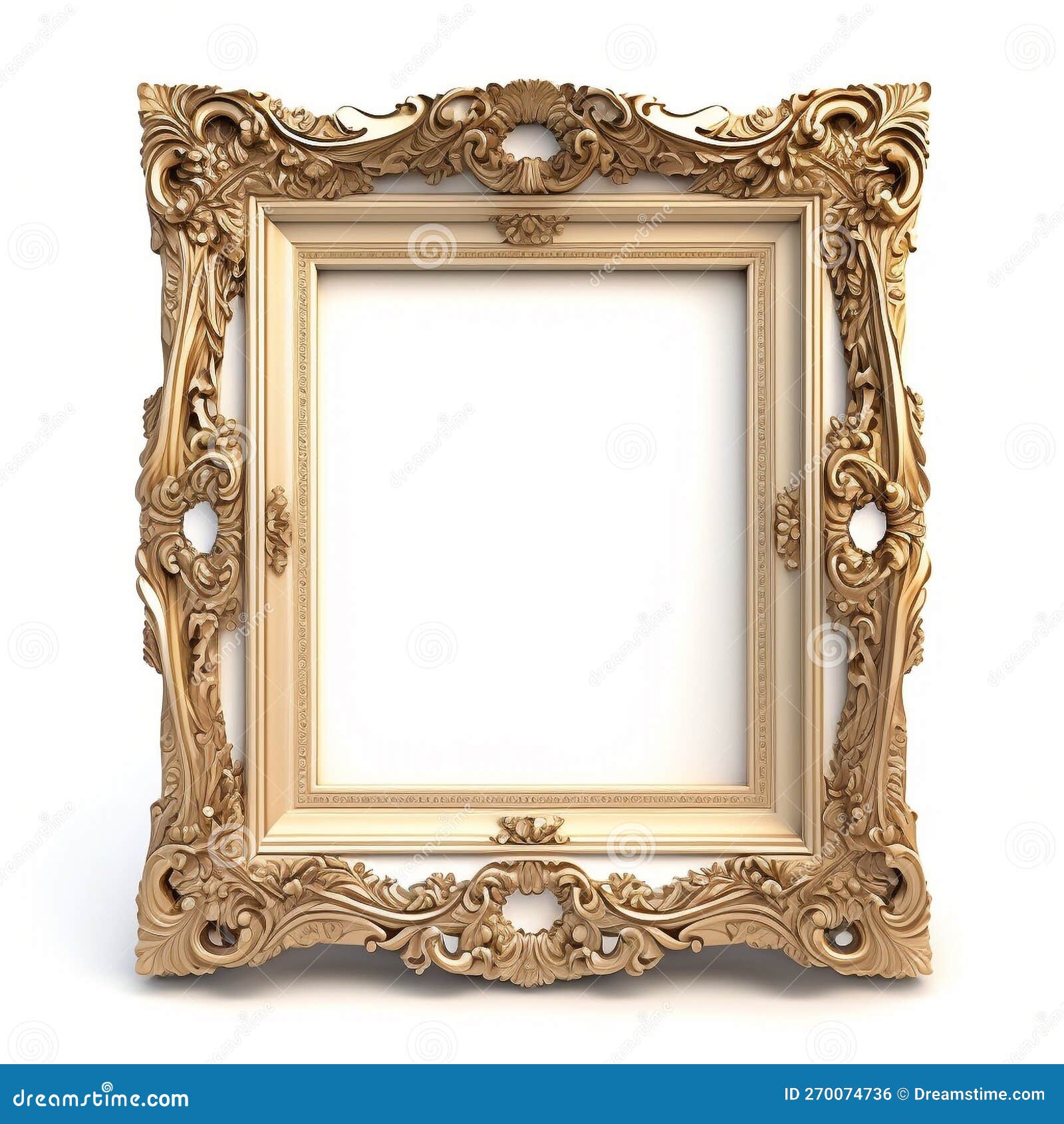 Decorative Picture Frame with a Cut Out of a Craft Stock Illustration ...
