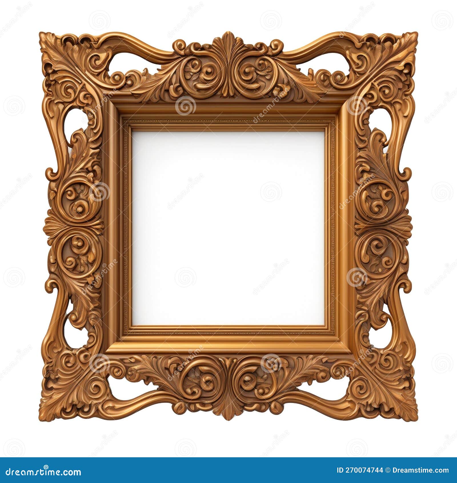 Decorative Picture Frame with a Cut Out of a Craft Stock Illustration ...