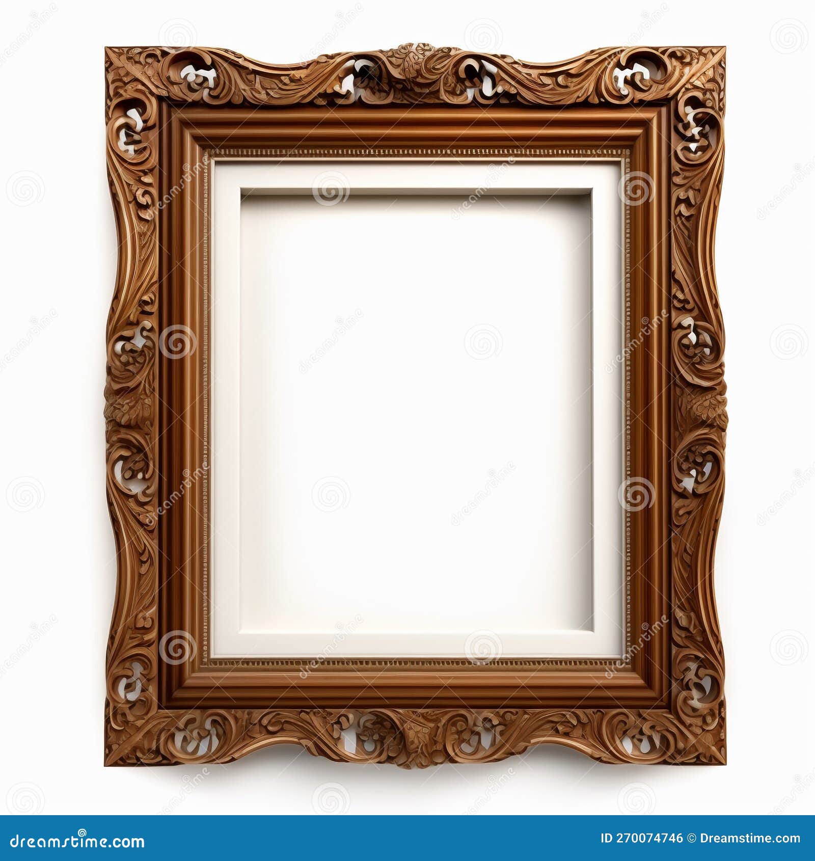 Decorative Picture Frame with a Cut Out of a Craft Stock Illustration ...