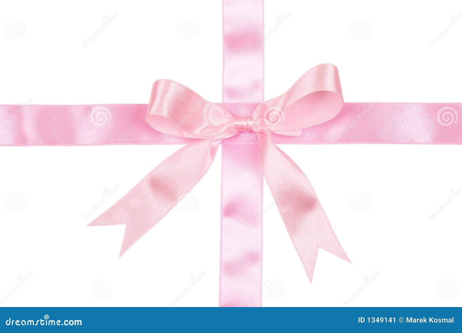 Decorative pink ribbon stock image. Image of pastel, events - 1349141