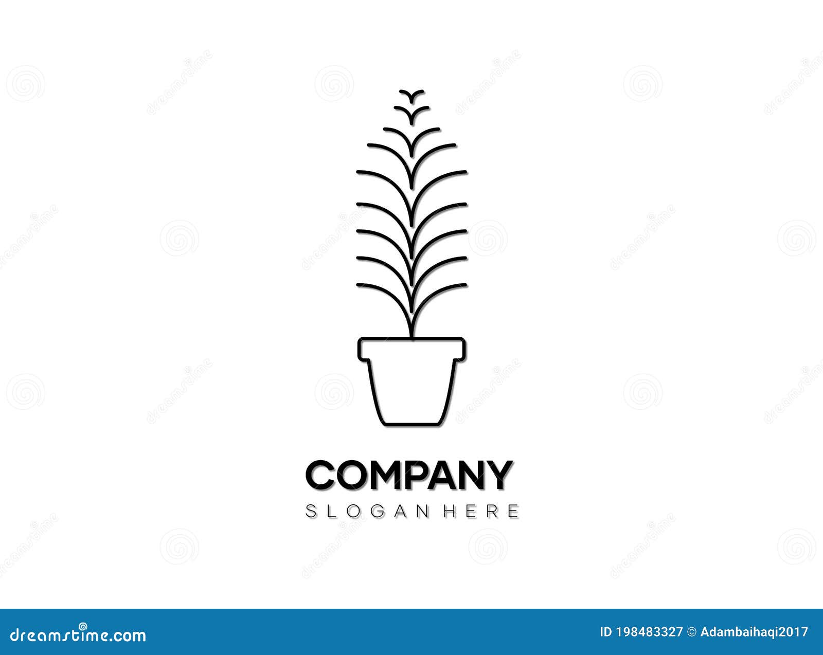 Decorative Plant Logo Design, Modern Minimal Vector Abstract Plant ...