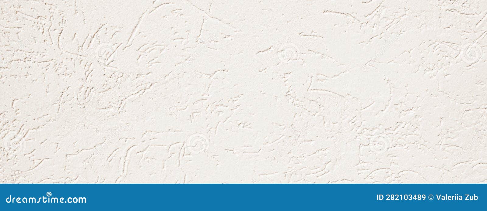 Decorative Plaster Bark Beetle Texture. Light Wall with Plaster. Stucco ...