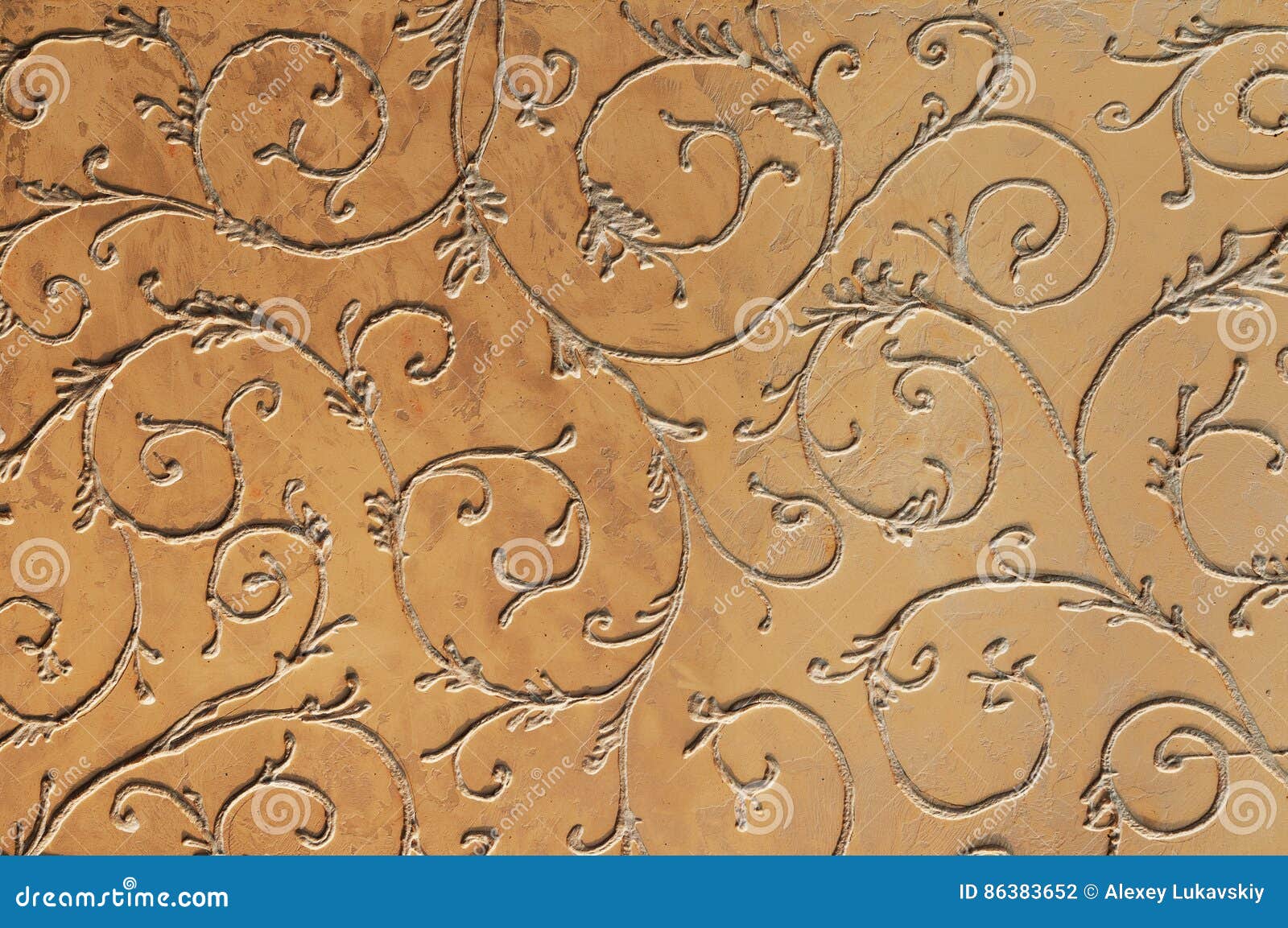 Decorative plaster stock photo. Image of close, bright - 86383652