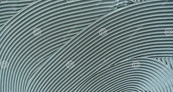 Decorative Plaster is Creating a Wavy Pattern Stock Photo - Image of ...