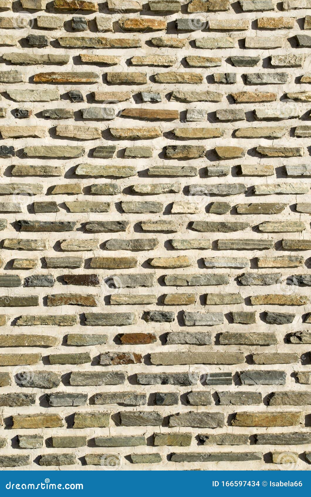 Decorative Plaster with Stones in Rows Stock Photo - Image of detail ...