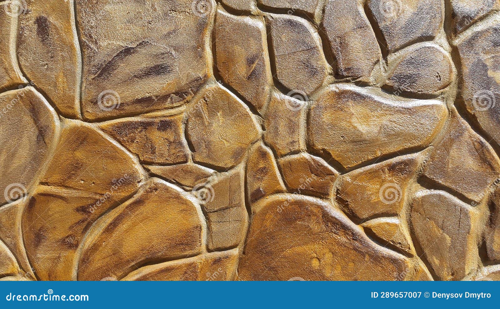 Decorative Plaster Under a Stone. Artificial Stone Stock Image - Image ...