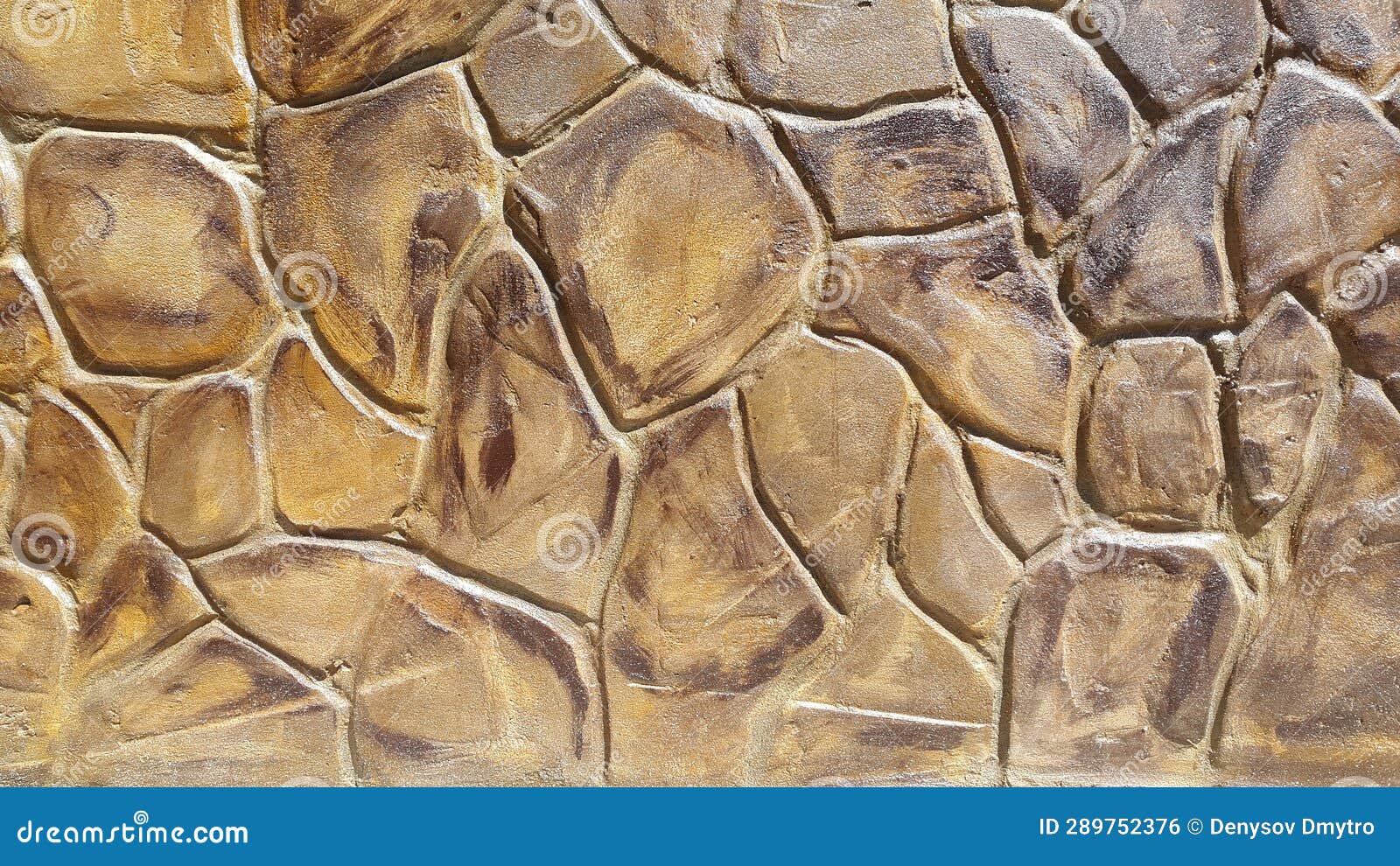 Decorative Plaster Under a Stone. Artificial Stone Stock Photo - Image ...