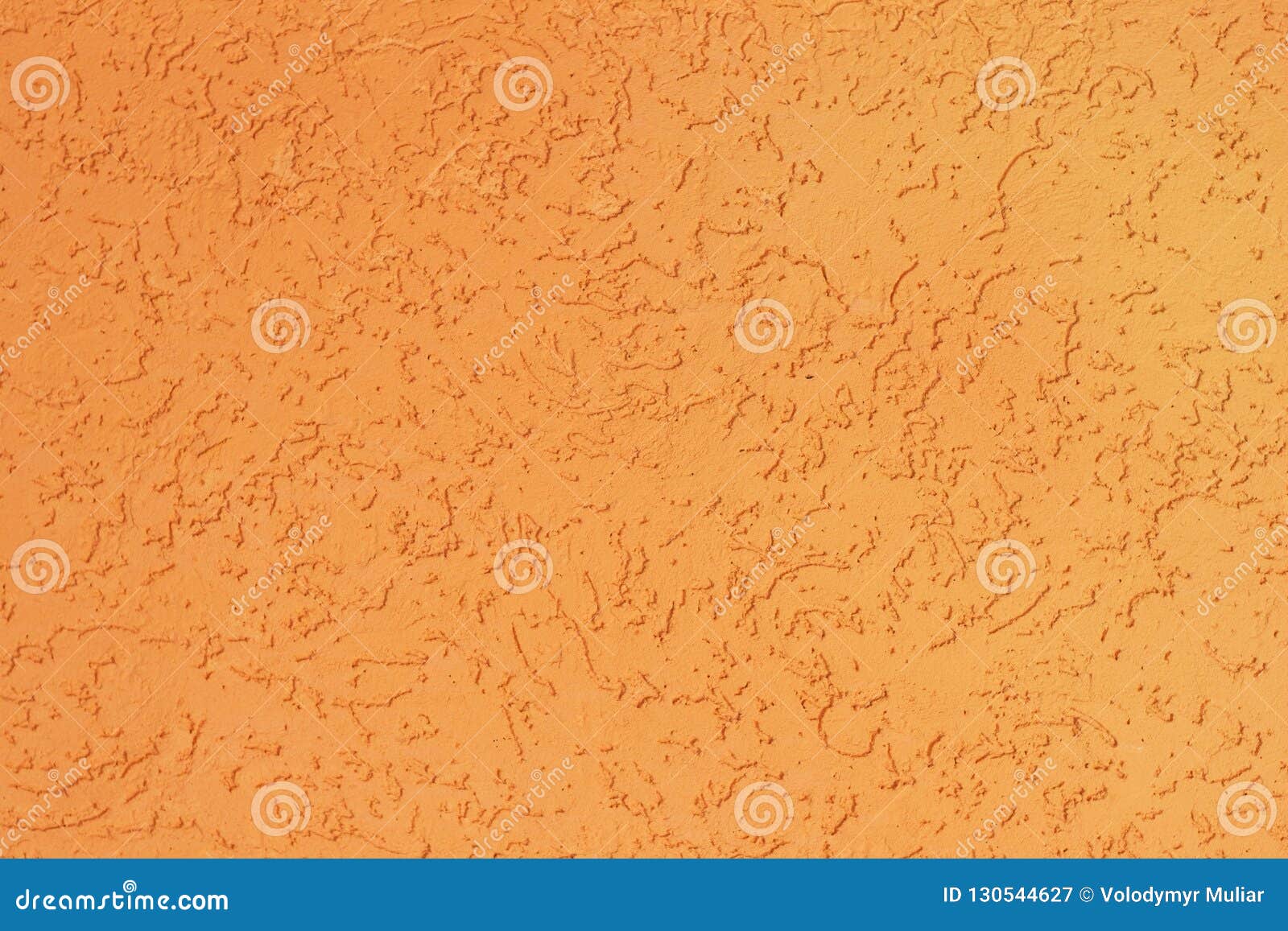 Decorative Plaster on the Wall, Painted in a Orange Color_ Stock Image ...