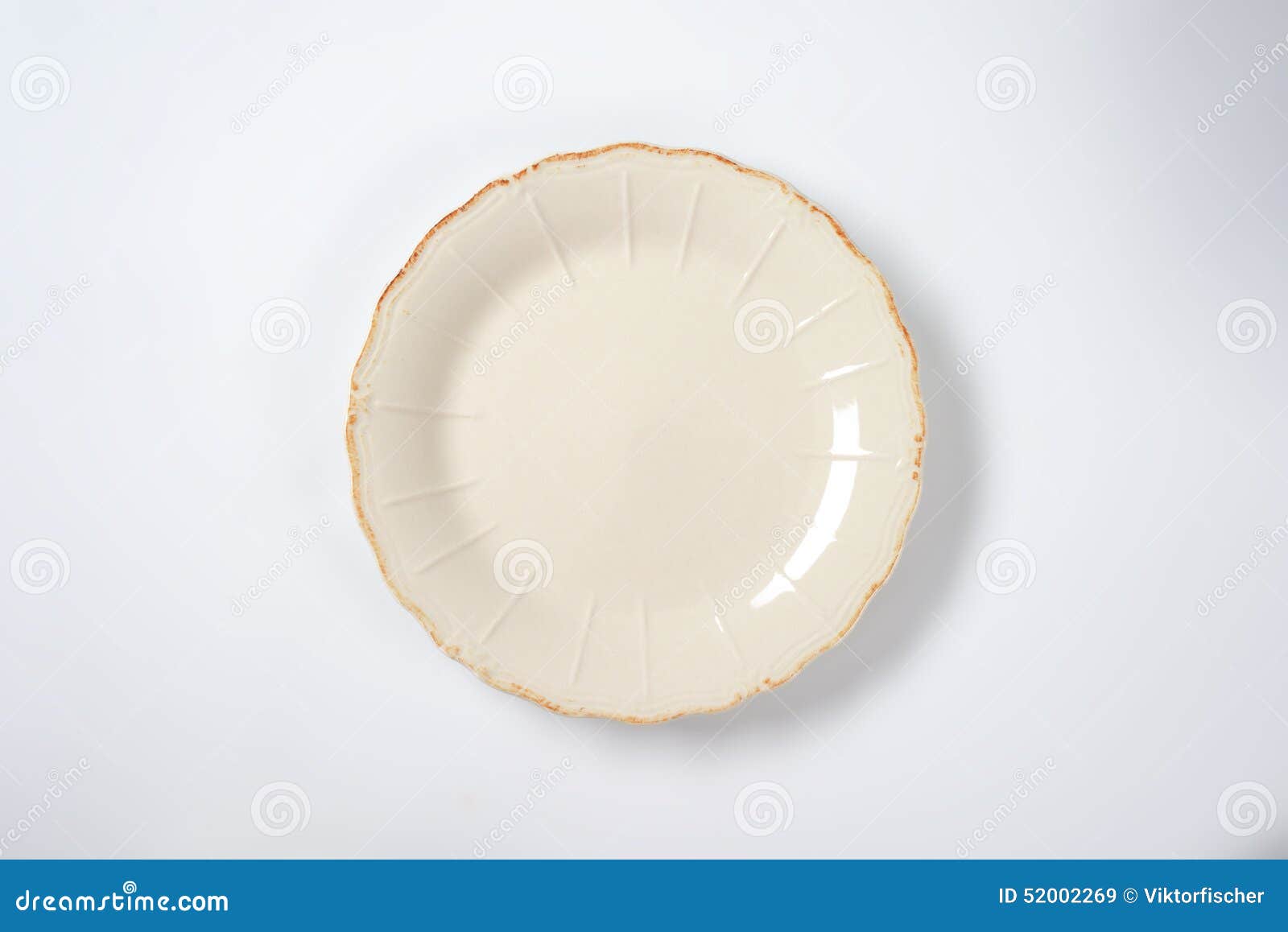 Decorative plate stock image. Image of dishware, cream - 52002269