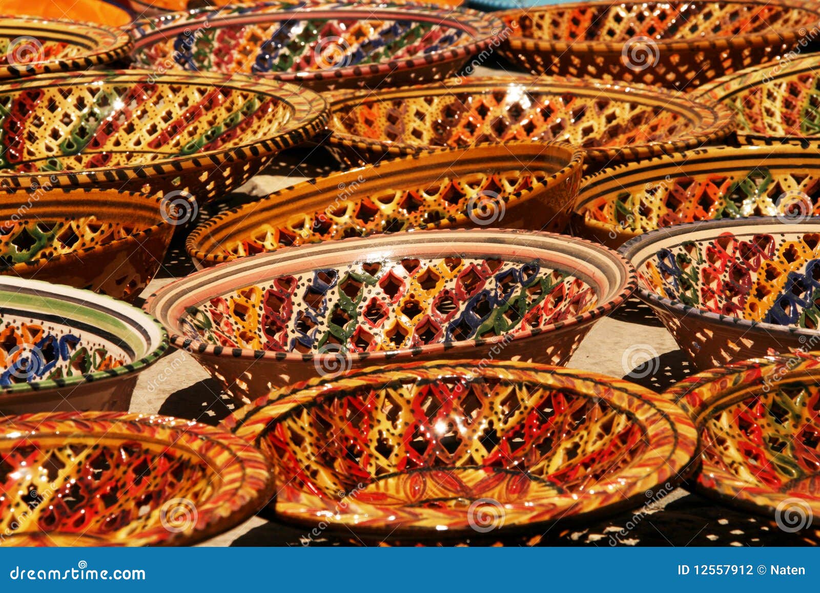 Decorative plates stock photo. Image of traditional, ornamental - 12557912