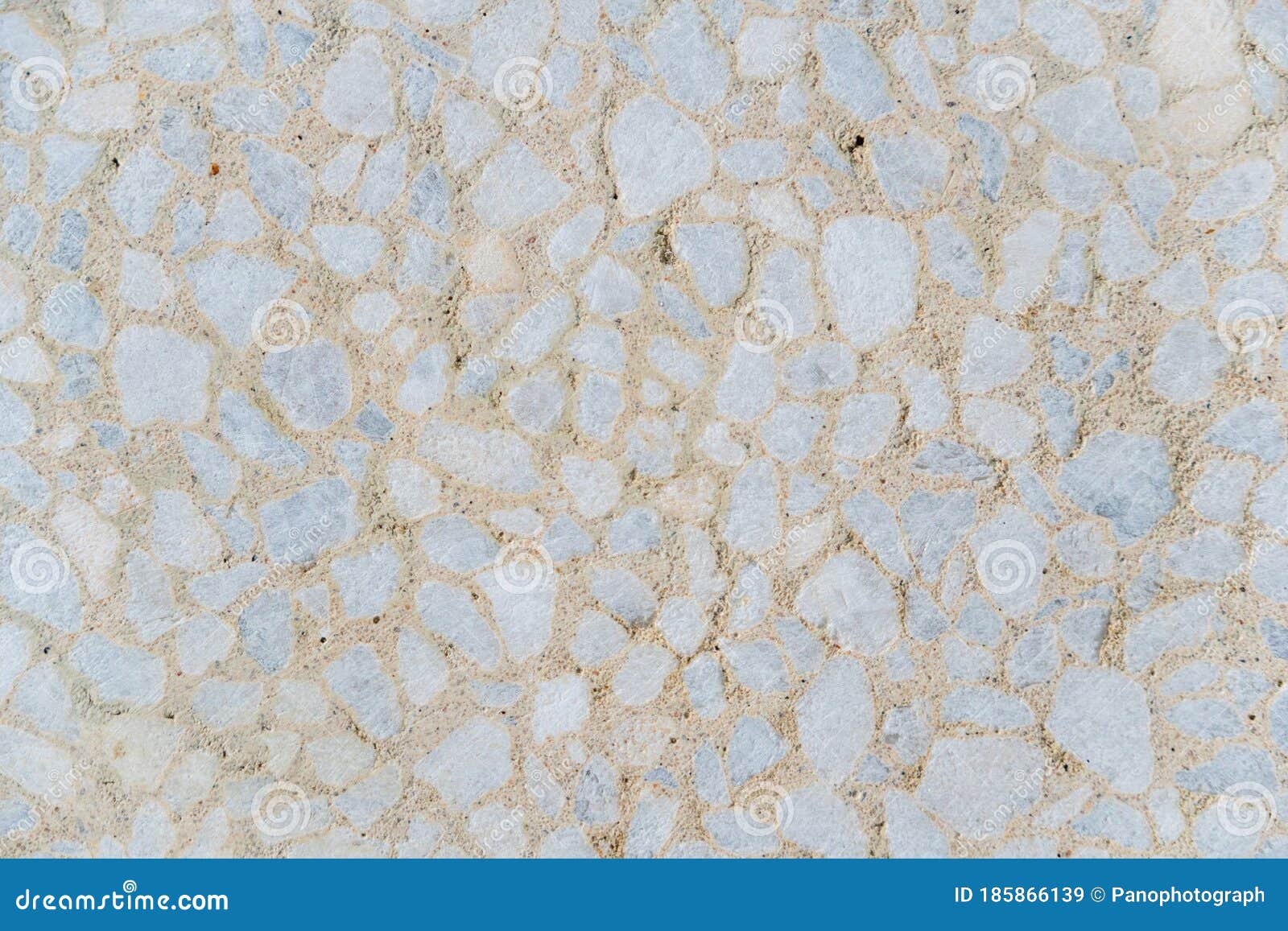 Decorative Polished Beige Concrete Tile on the Facade of the Building ...