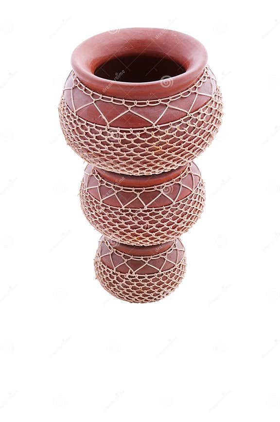 Decorative pots in stack stock photo. Image of clean - 10817182