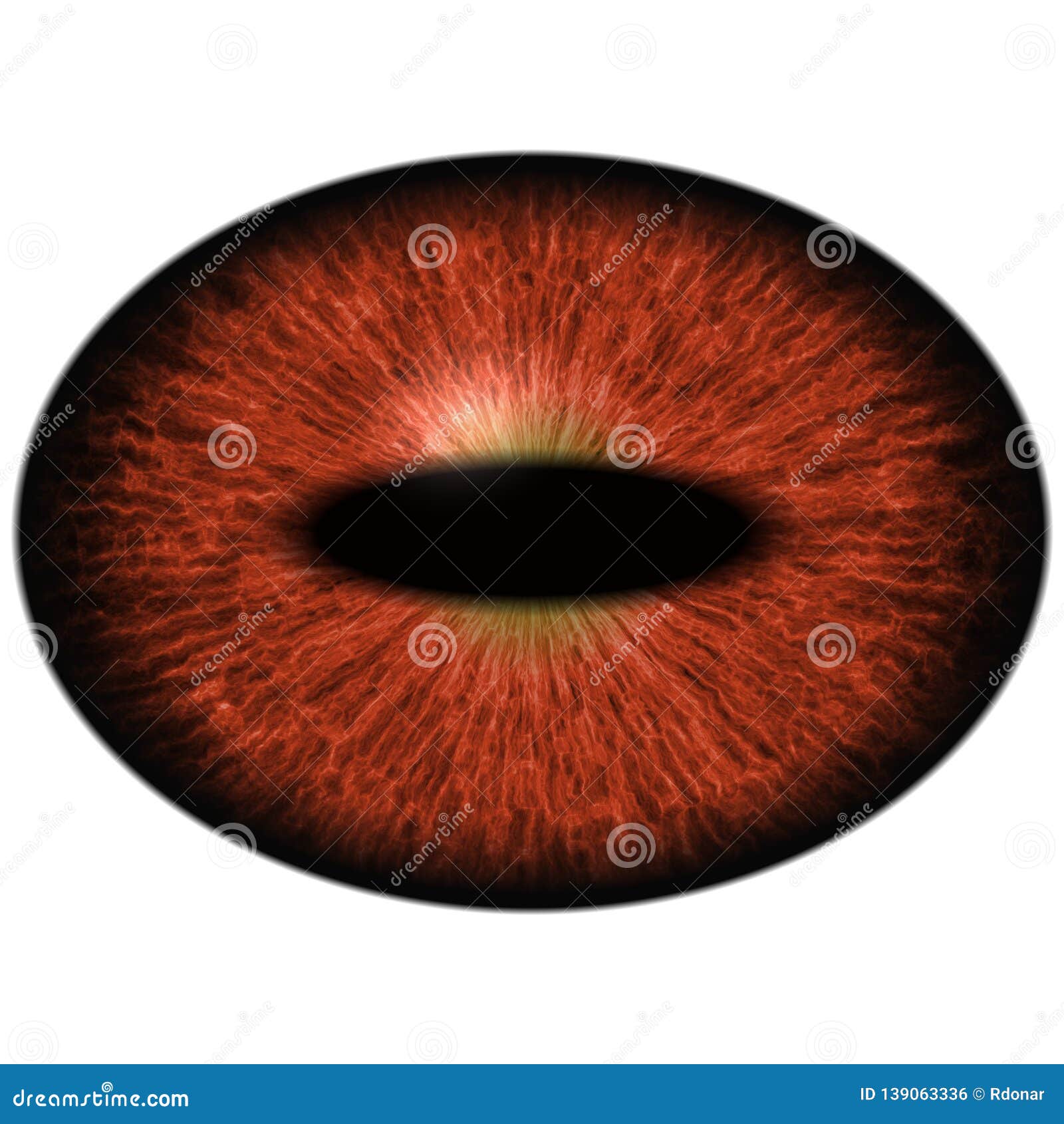 Decorative Predator Look Reptile Eye Stock Illustration - Illustration ...