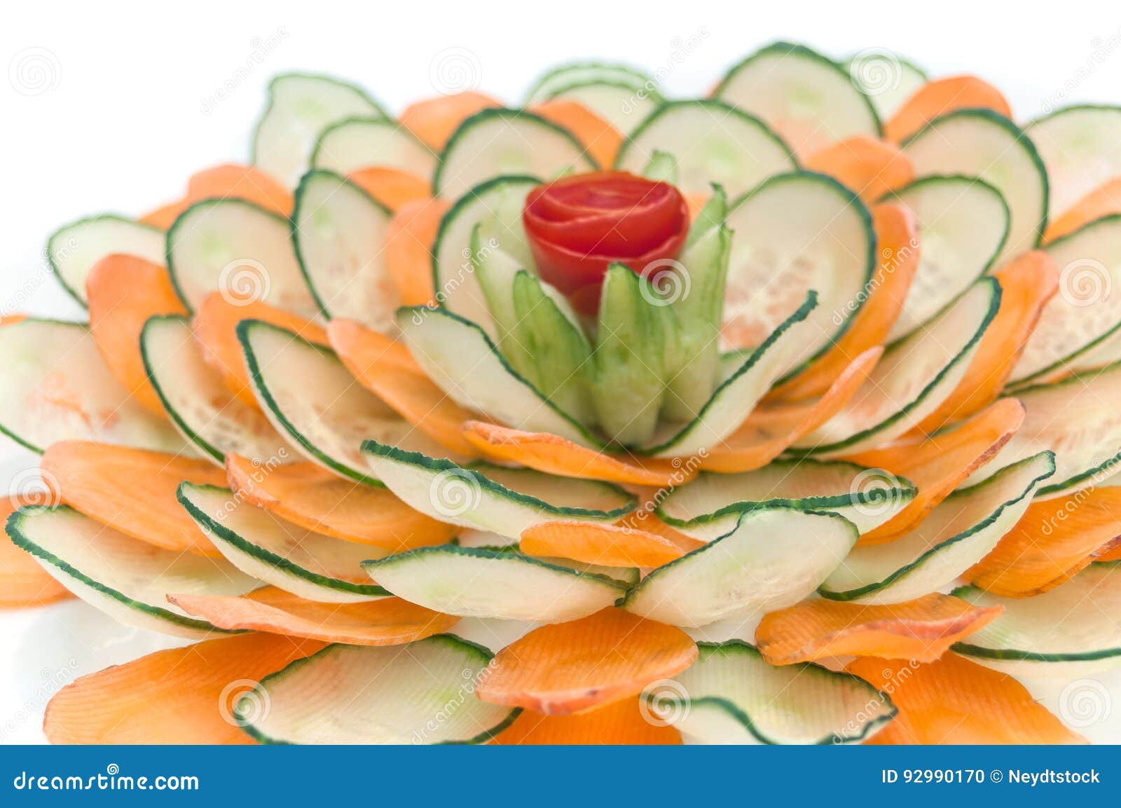 Decorative Presentation with Carrots and Cucumbers I Stock Photo ...