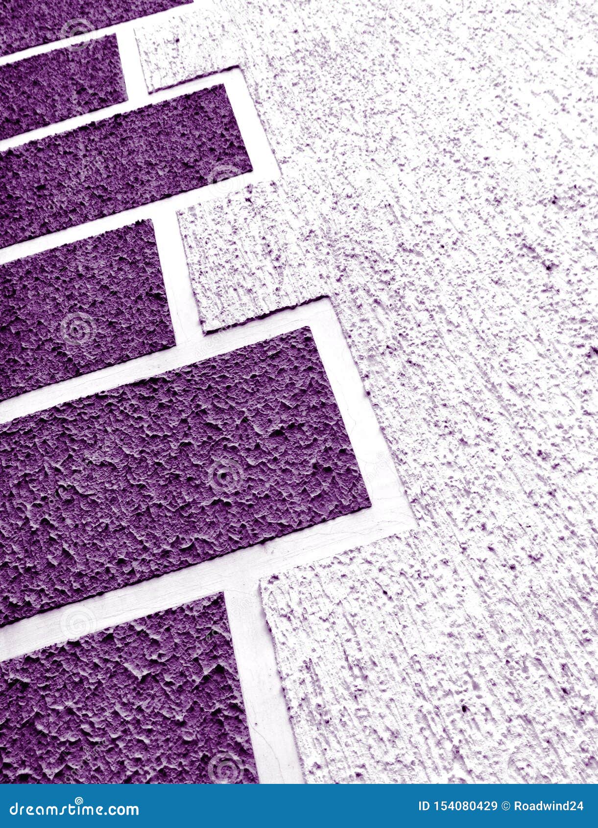 Decorative Purple Render Facade Stock Image - Image of render, white ...