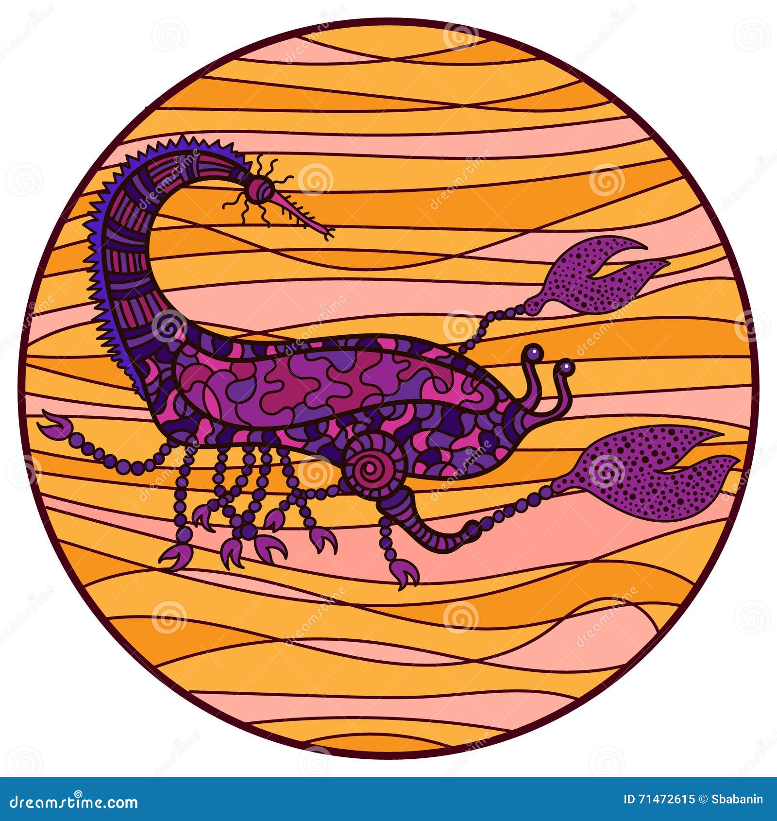 Purple Scorpion Stock Illustrations – 131 Purple Scorpion Stock ...