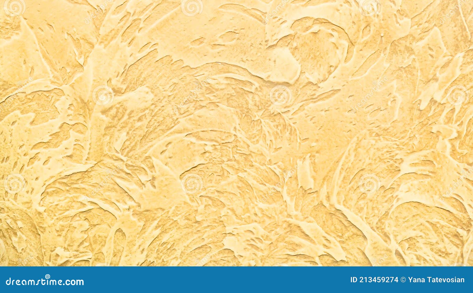 Decorative Putty Sample on the Wall. Home Repairs. Selective Focus ...